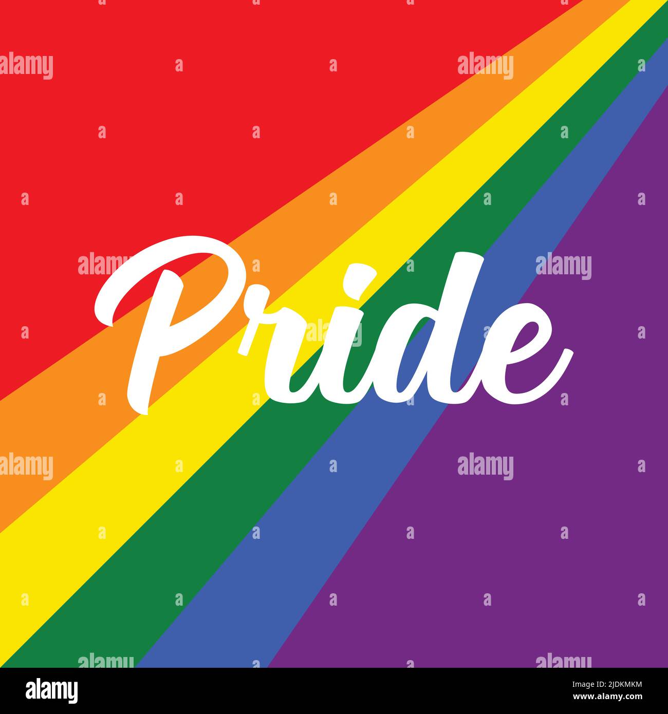Pride text on rainbow template. vector illustration Stock Vector Image ...