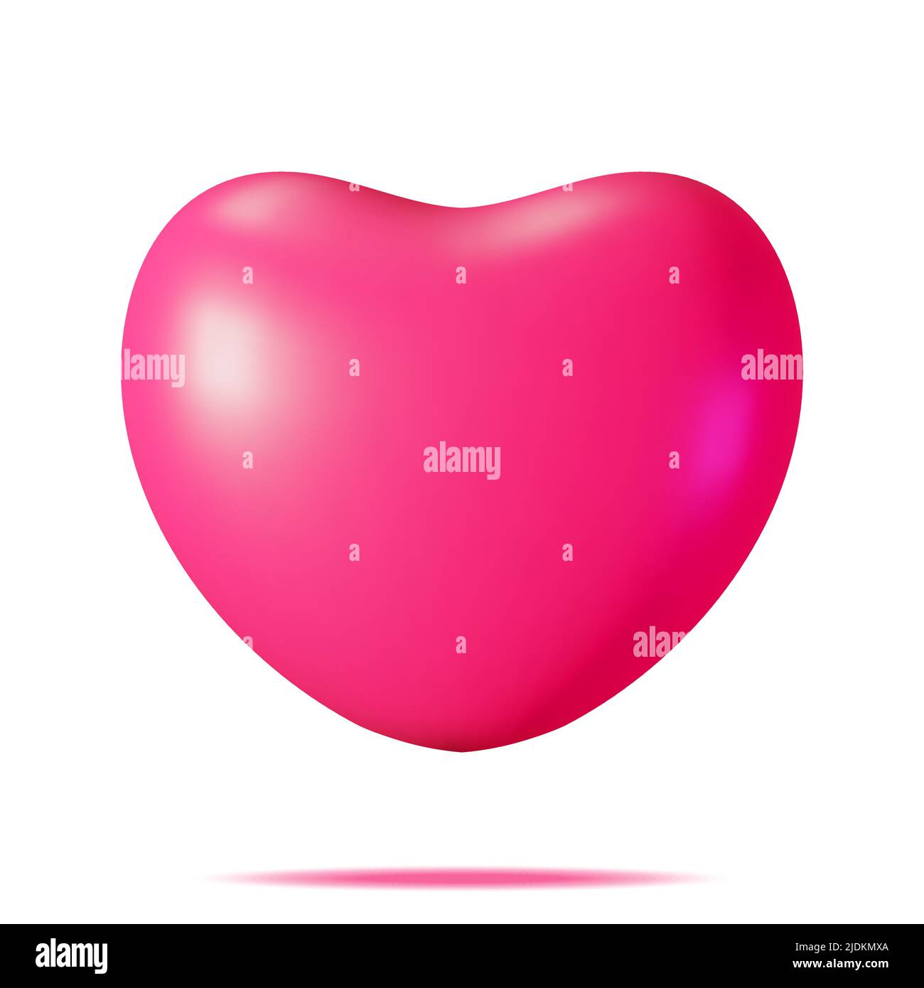 Heart 3d cartoon glossy Stock Vector Images - Alamy