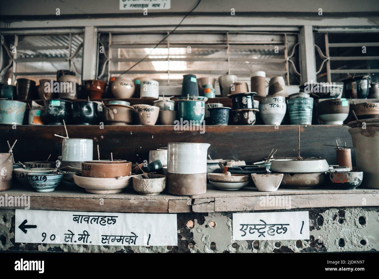 Visit to Thimi Ceramics in Bhaktapur, examples of all the designs made ...