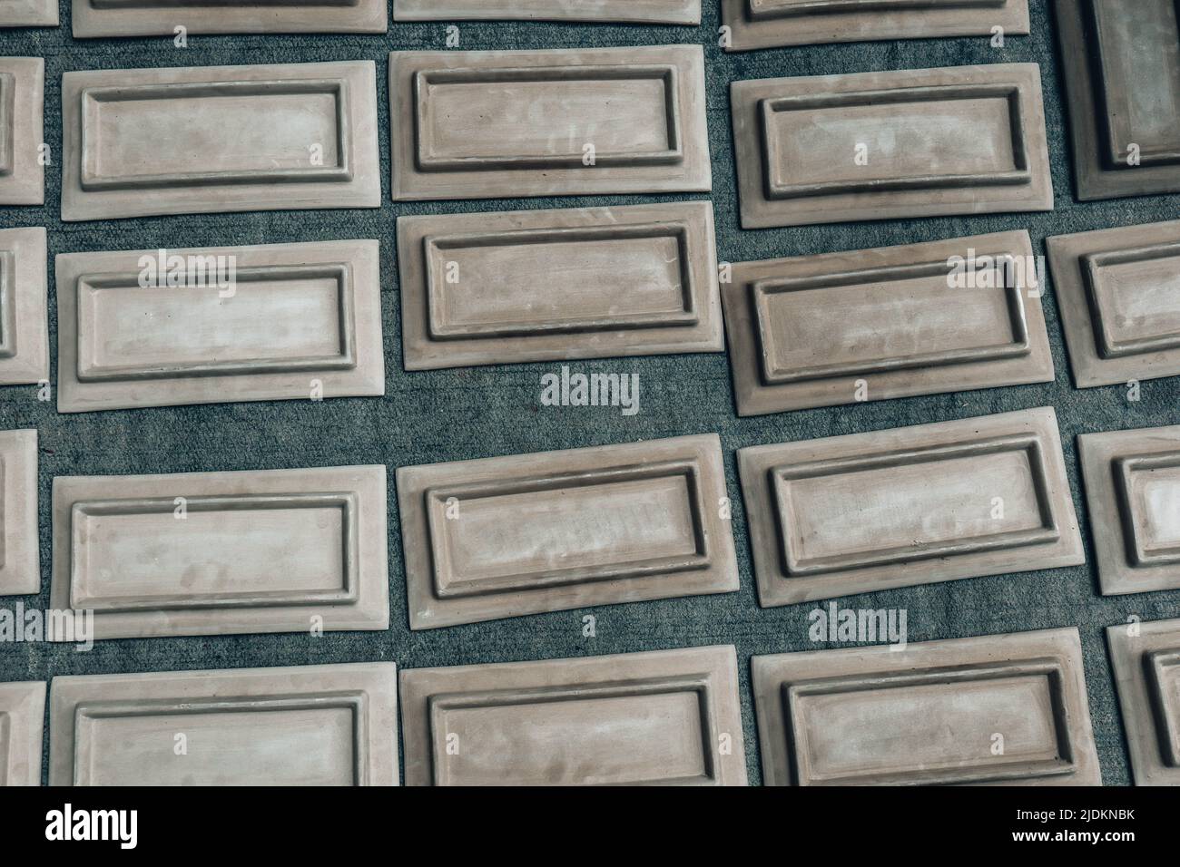 Visit to Thimi Ceramics in Bhaktapur, clay plates drying in the sun ...