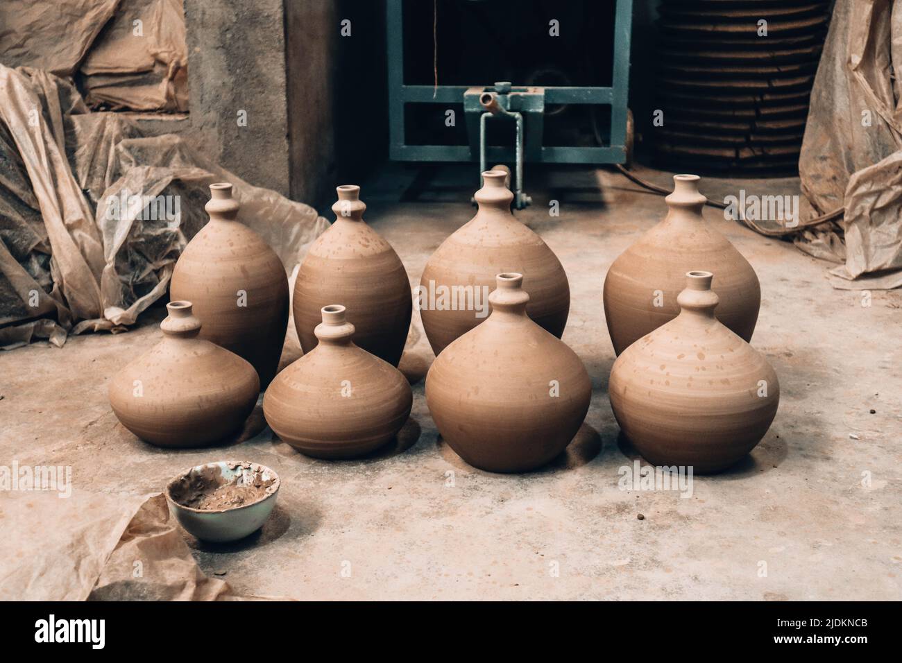 Visit to Thimi Ceramics in Bhaktapur example of typical money pots and ...