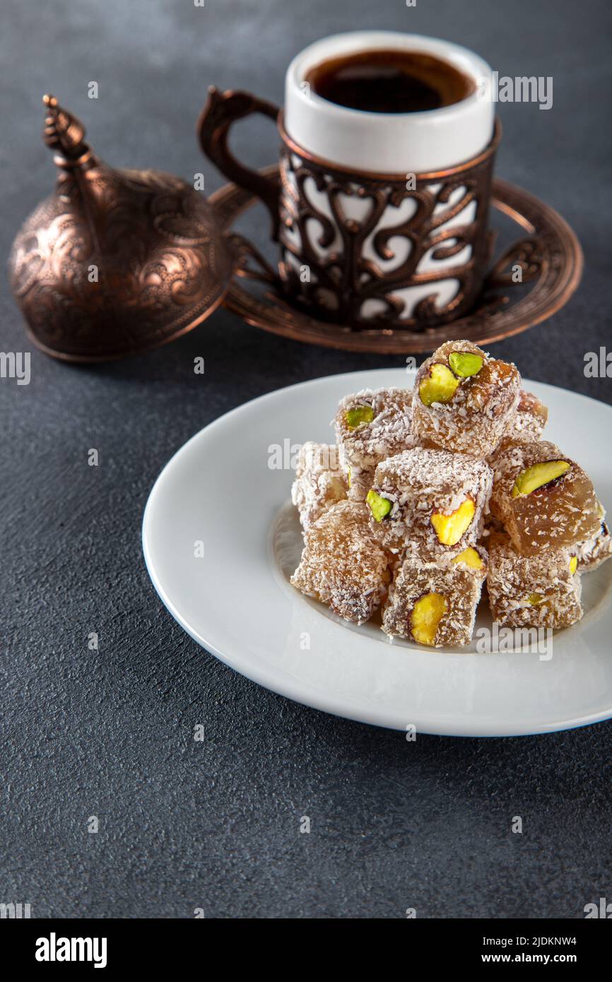Turkish coffee turkish delight hi-res stock photography and images - Alamy