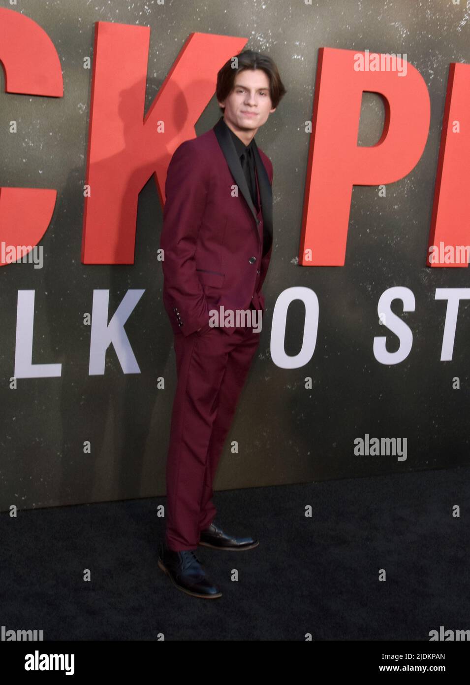 Hollywood, California, USA 21st June 2022 Actor Jordan Isaiah White ...