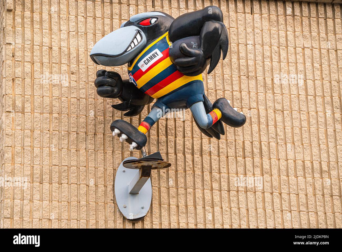 22 June 2022: Mascot of the Adelaide Crows at Crowmania sport shop ...