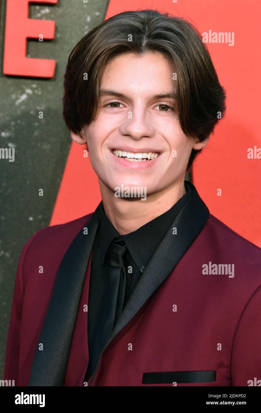 Hollywood, California, USA 21st June 2022 Actor Jordan Isaiah White ...
