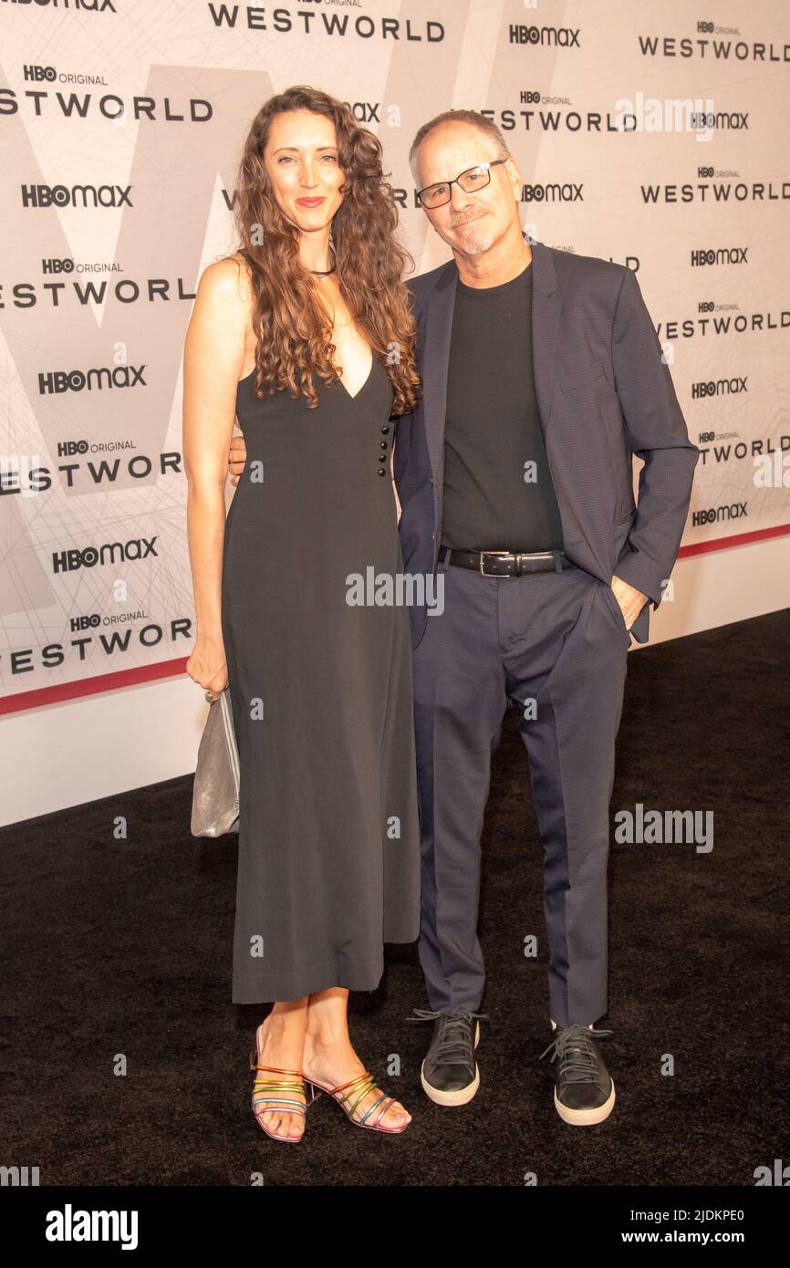 NEW YORK, NEW YORK - JUNE 21: Richard J Lewis and Emily Christie attend ...