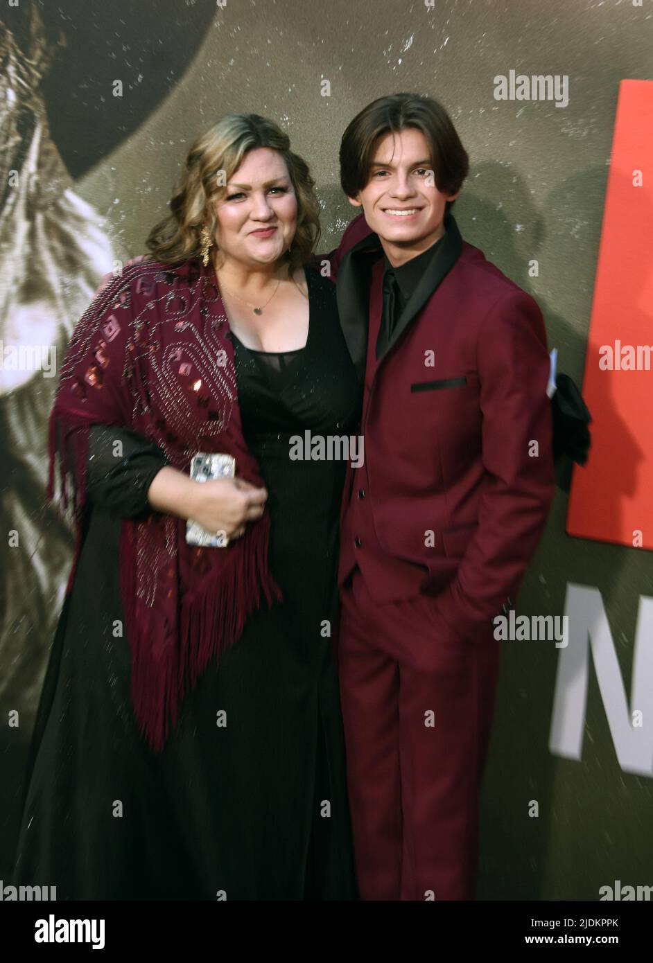 Hollywood, California, USA 21st June 2022 Actor Jordan Isaiah White and ...