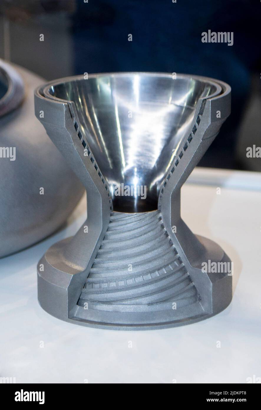 Model object of a large industrial part printed on a 3D printer from ...