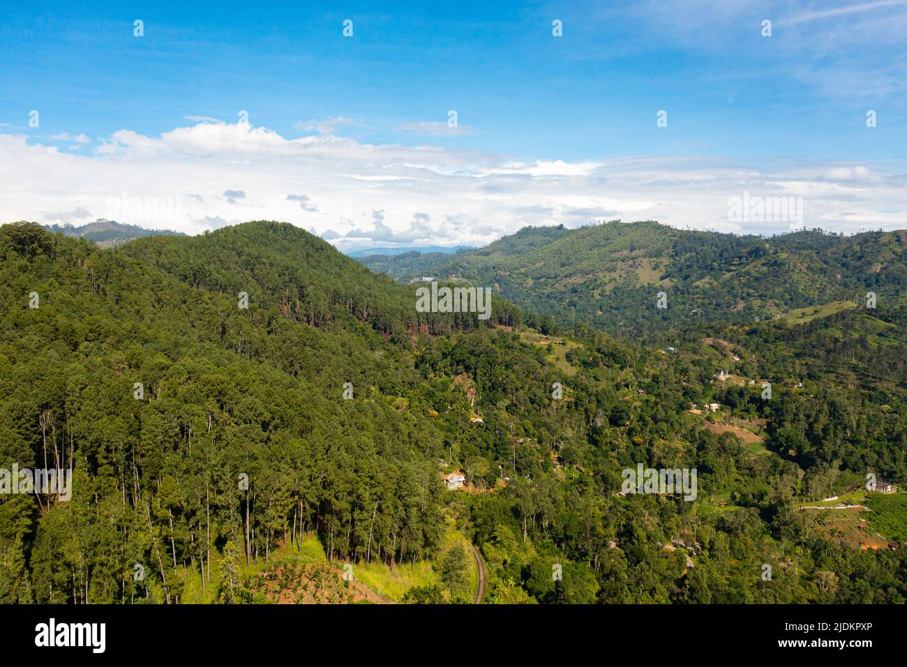 Aerial drone town ella in hi-res stock photography and images - Alamy