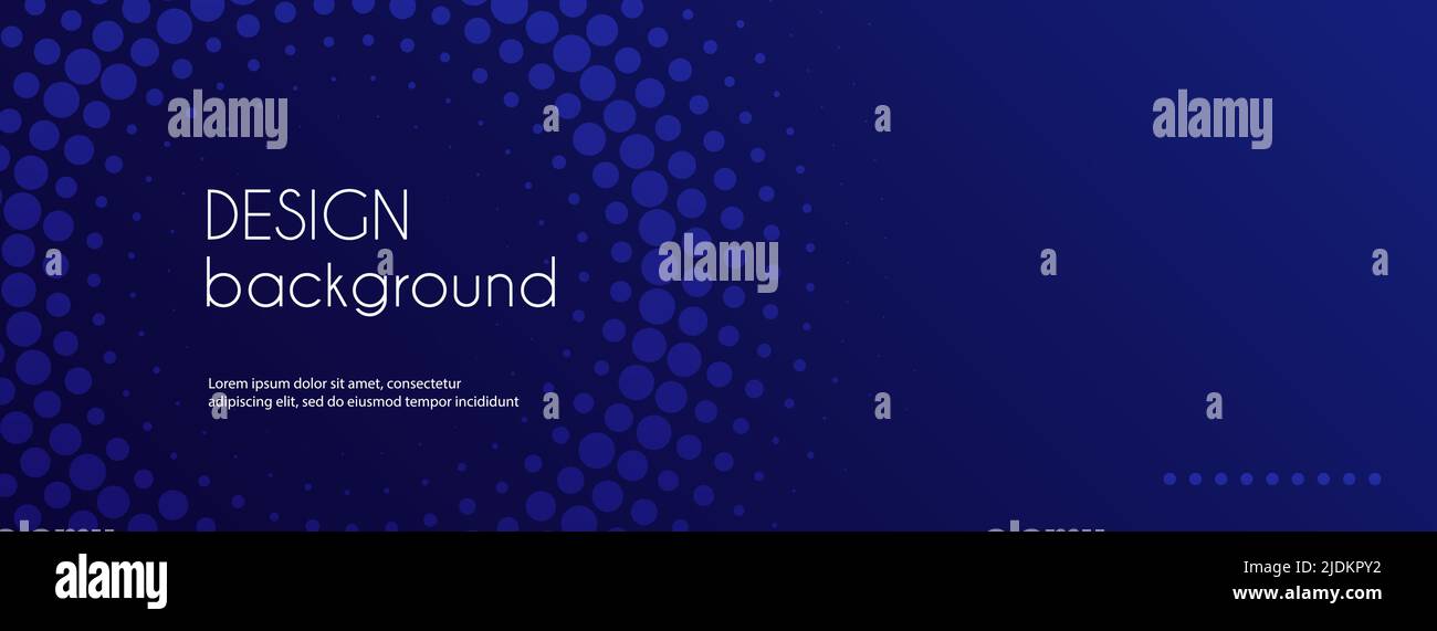 Navy blue abstract vector long banner. Business minimal background with ...