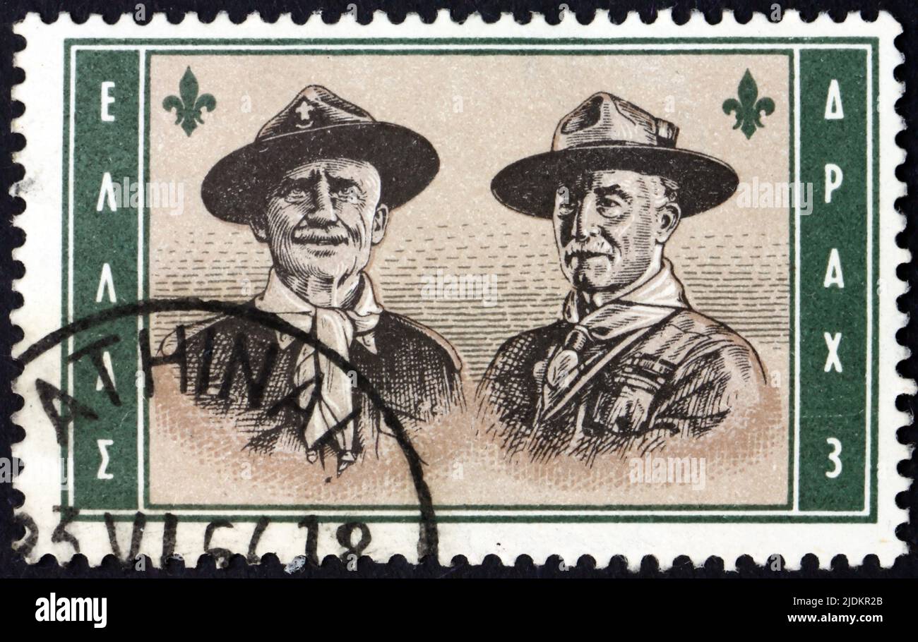 GREECE - CIRCA 1963: a stamp printed in Greece shows Athanassios ...