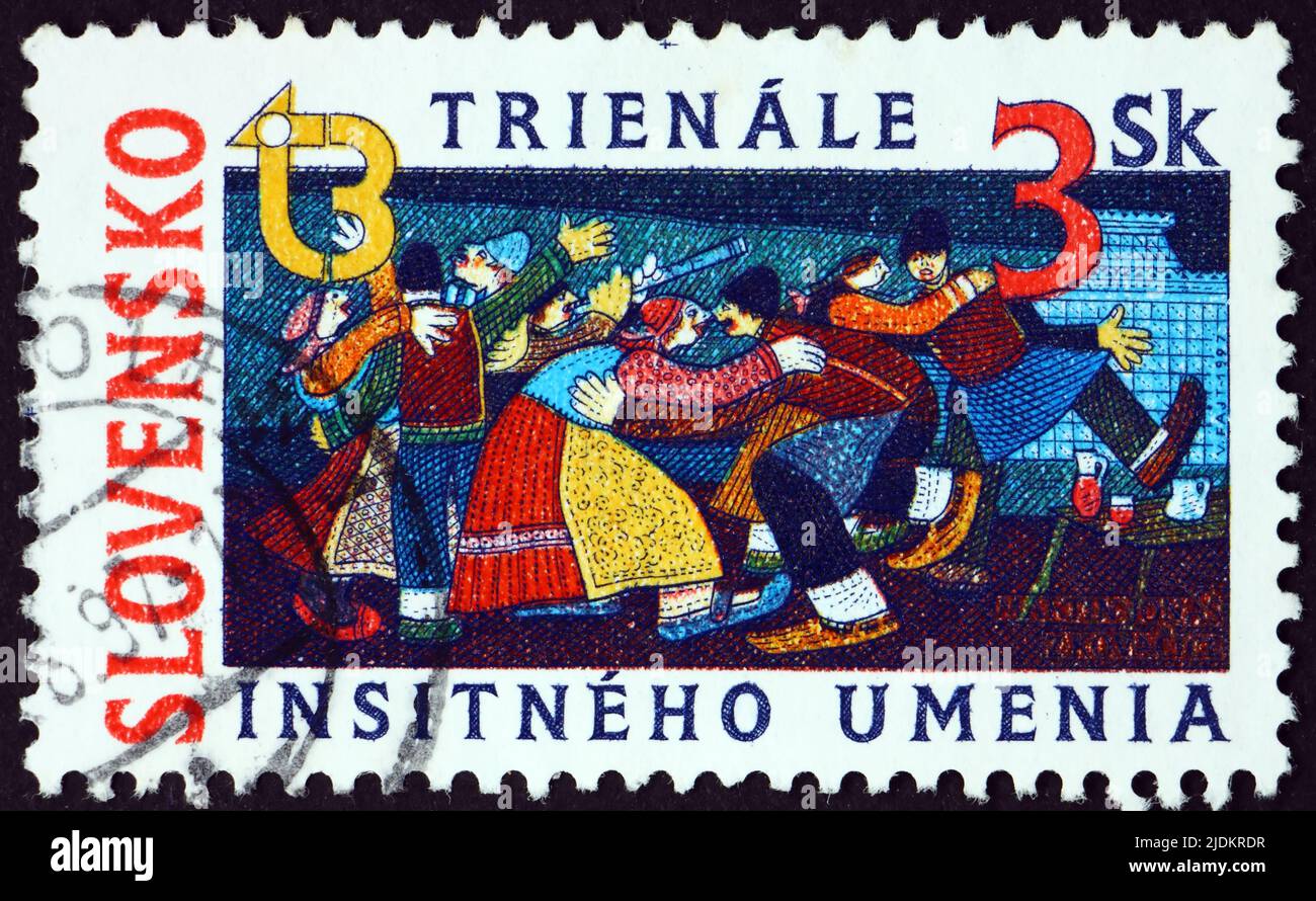 SLOVAKIA - CIRCA 1996: a stamp printed in Slovakia dedicated to ...