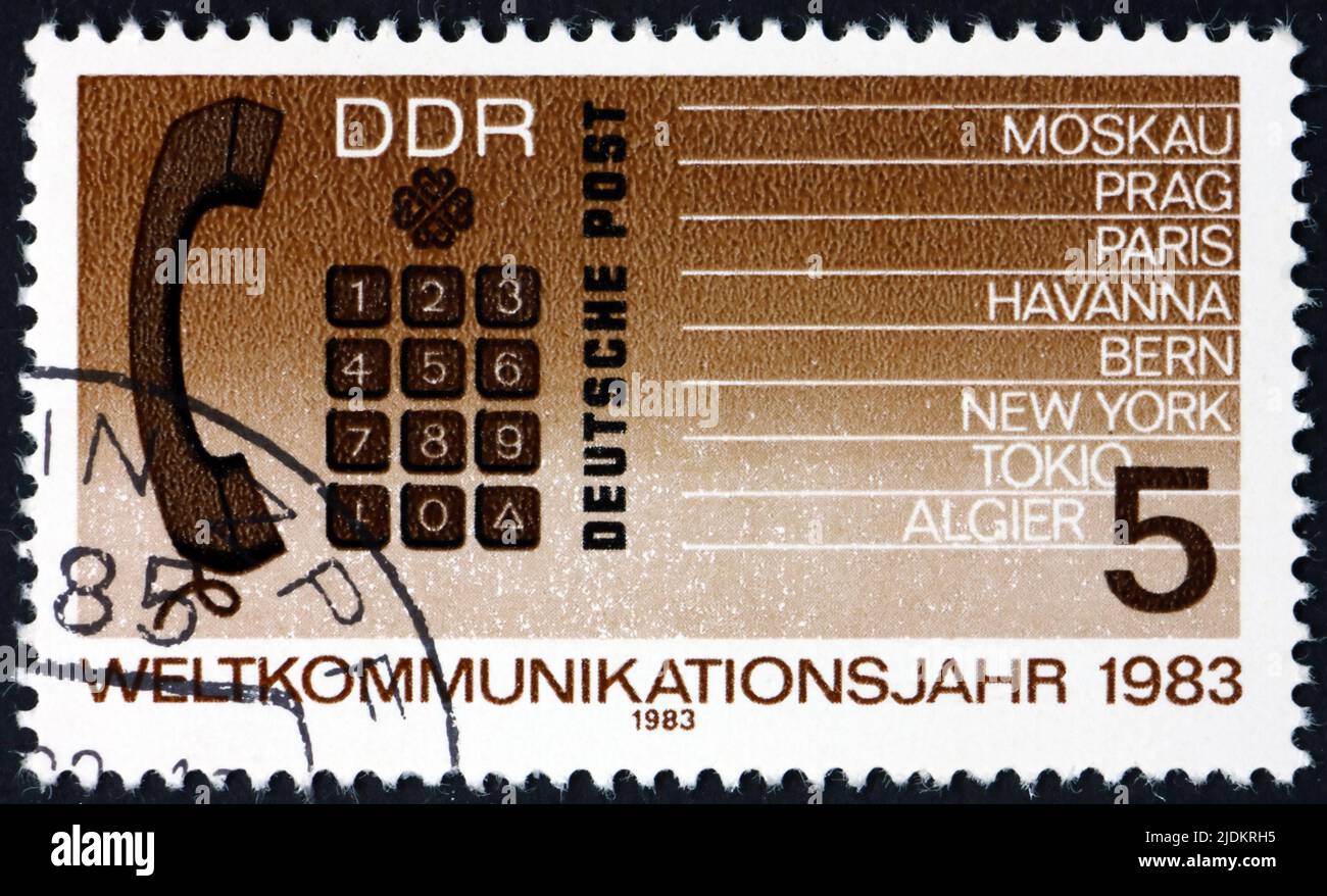 GERMANY - CIRCA 1983: a stamp printed in Germany shows Telephone ...
