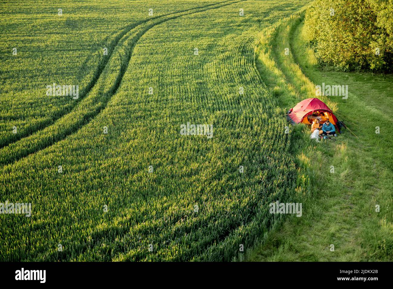 Aerial view on tent camp hi-res stock photography and images - Alamy