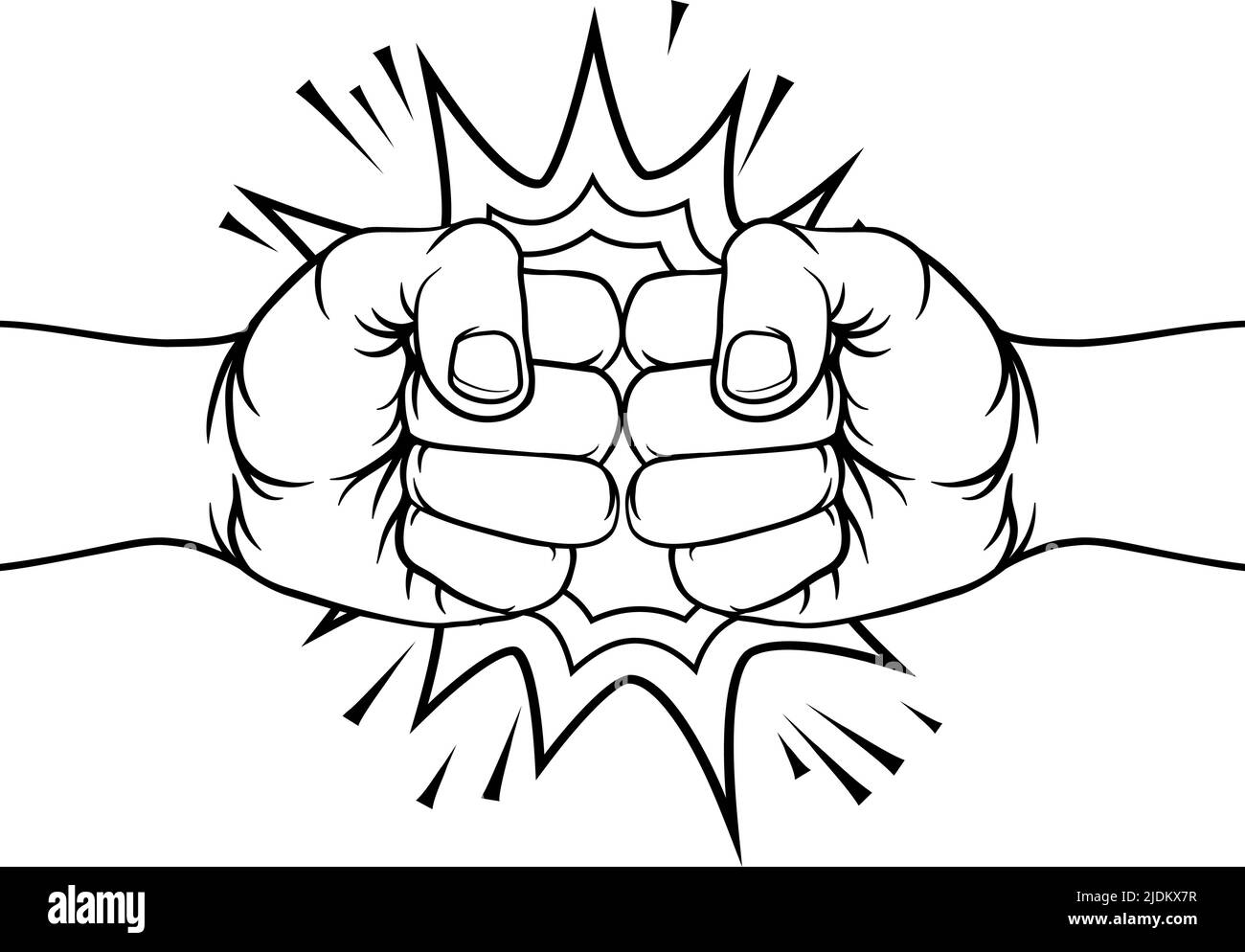 Clenched fists symbol Cut Out Stock Images & Pictures - Alamy