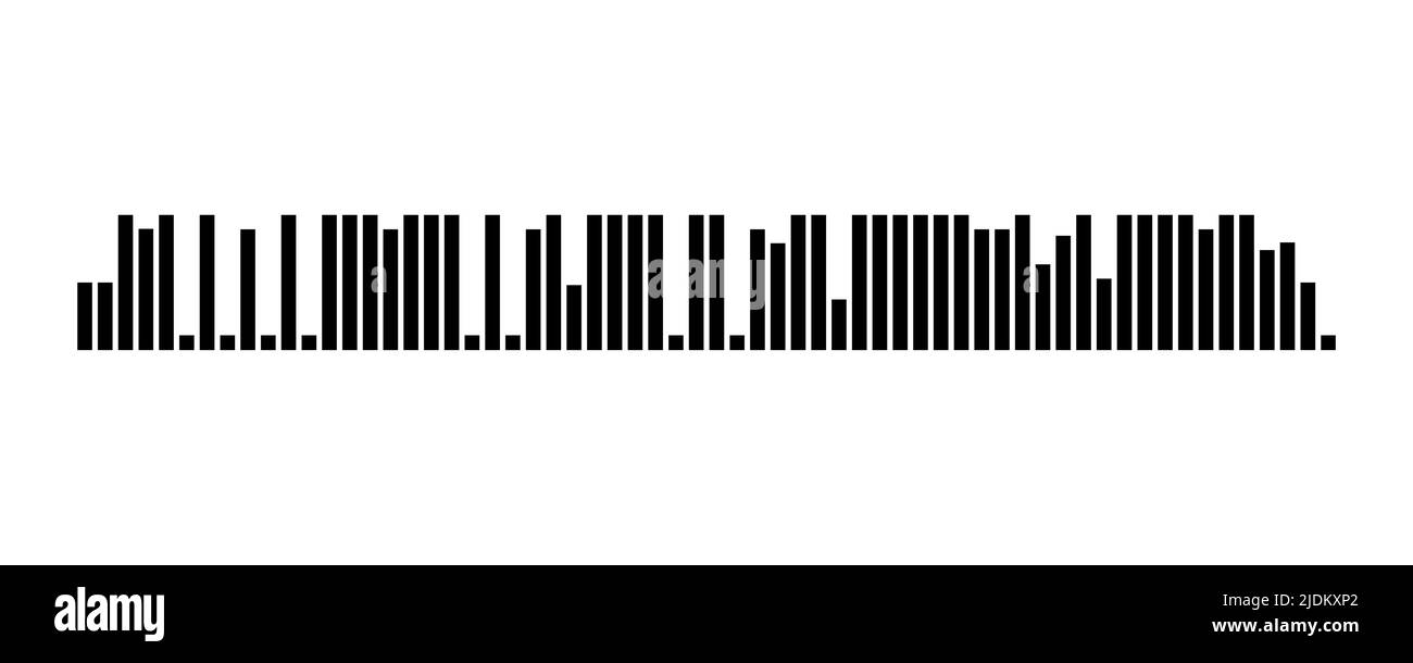 Recording of audio message template. UI element of audio record for ...