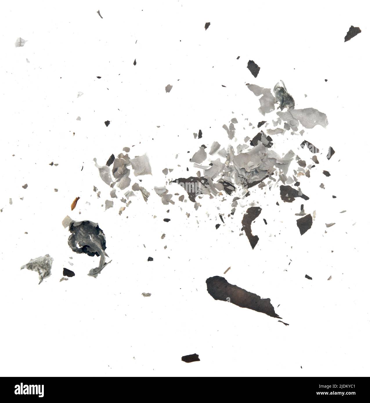 Ash isolated on white background Stock Photo - Alamy