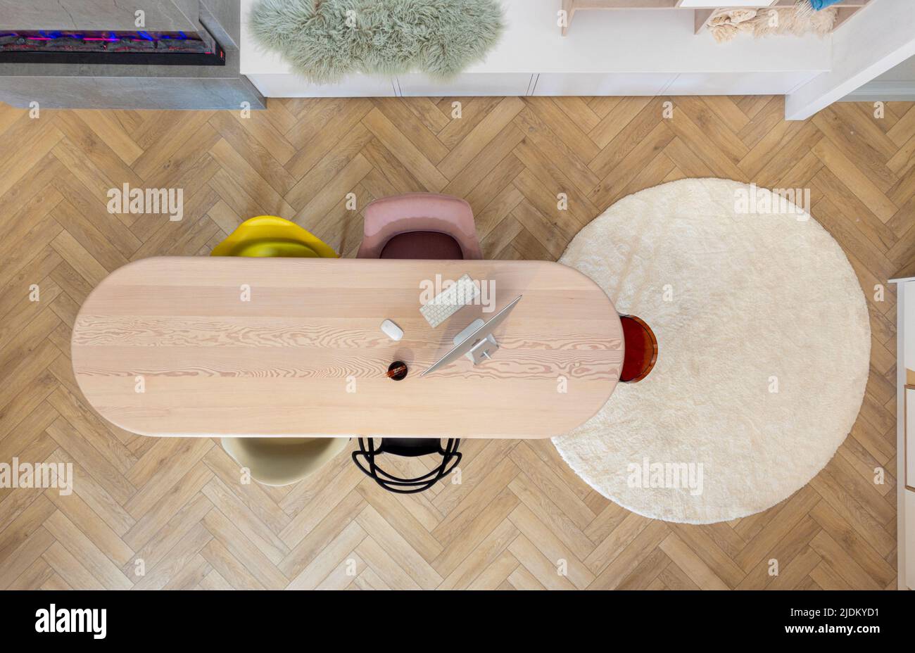 Aerial view of a small contemporary office without people Stock Photo ...