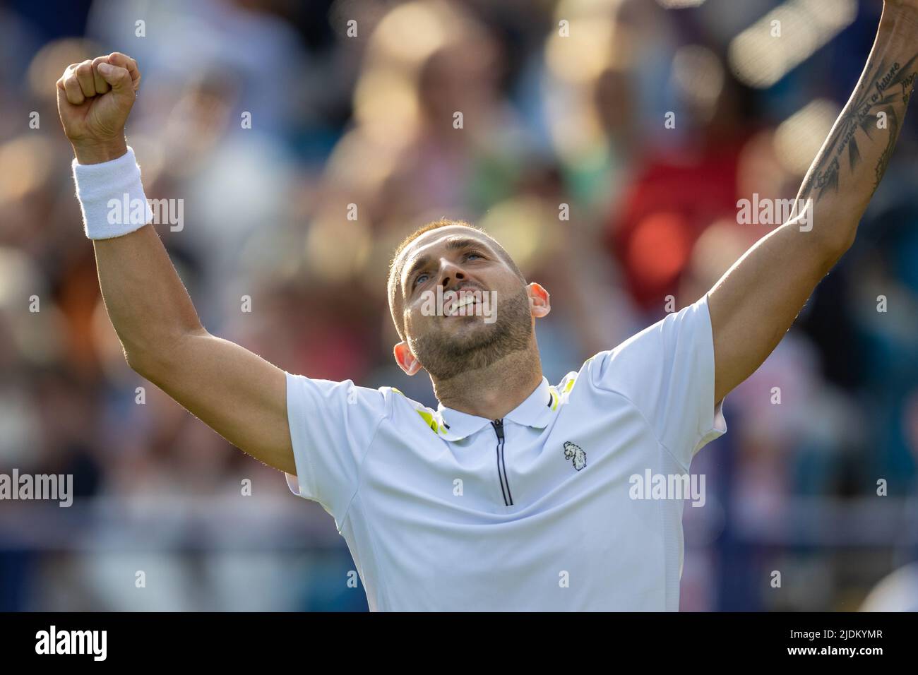 Eastbourne, England, 21 June, 2022. Tennis player, Daniel Evans ...
