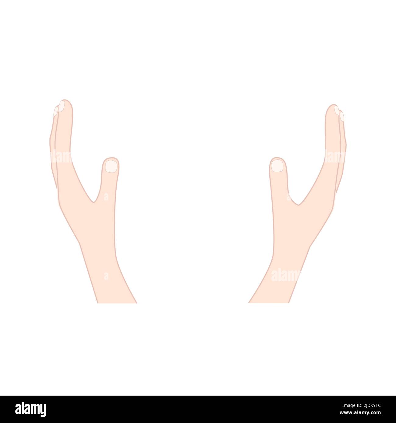 Raised hand silhouette on Cut Out Stock Images & Pictures - Alamy