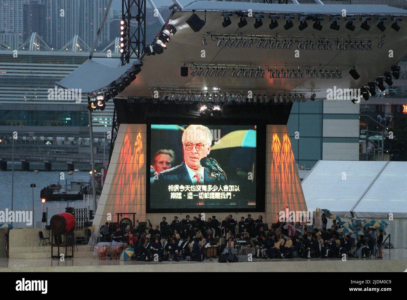 Chris patten hong kong governor hi-res stock photography and images - Alamy