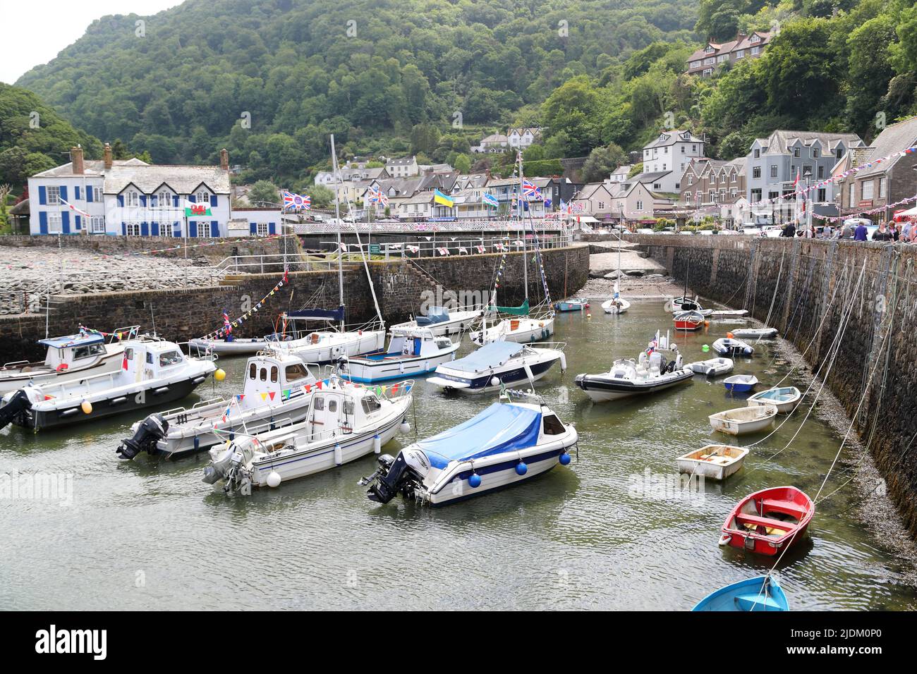 The harbour in Lynmouth, Devon, UK Stock Photo - Alamy