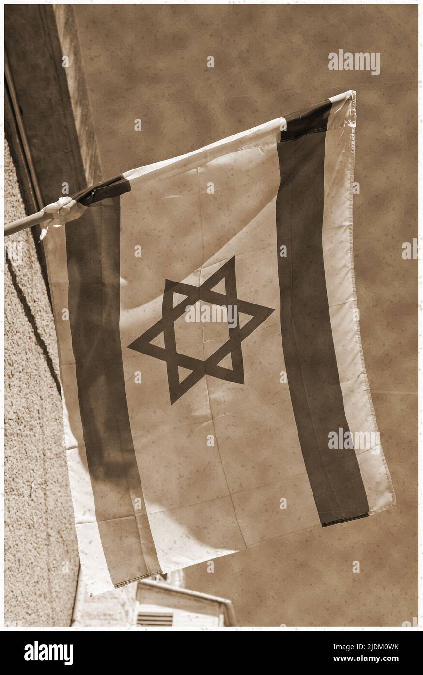 Vintage image of the Israel flag Stock Photo - Alamy