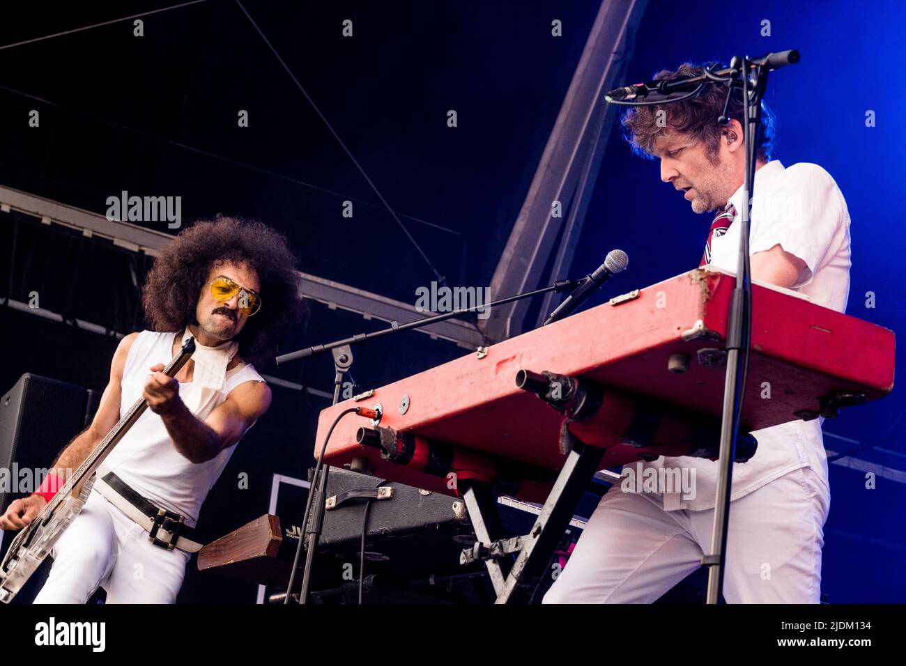 Paris, France on June 21, 2022, Jessie Chaton and Hervé Salters of the ...