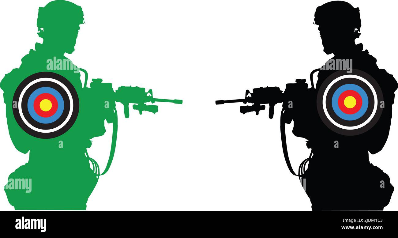 Soldiers and targets Stock Photo - Alamy