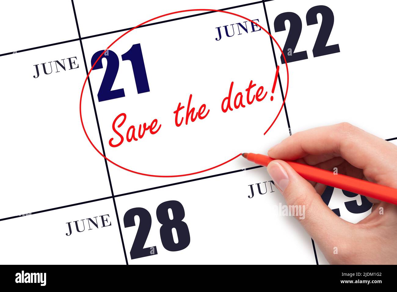 June 21 calendar hi-res stock photography and images - Alamy