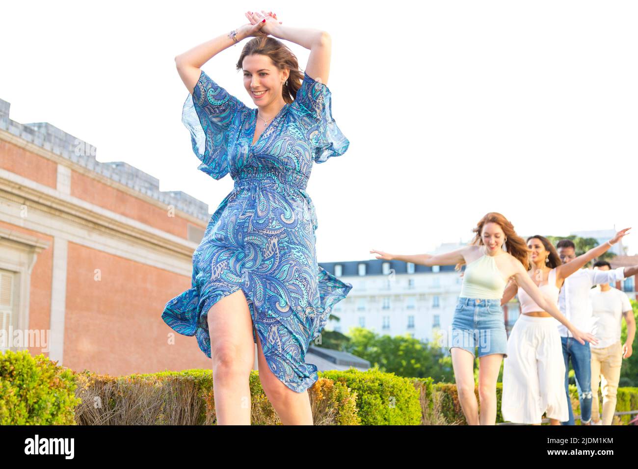 Women line dancing hi-res stock photography and images - Alamy