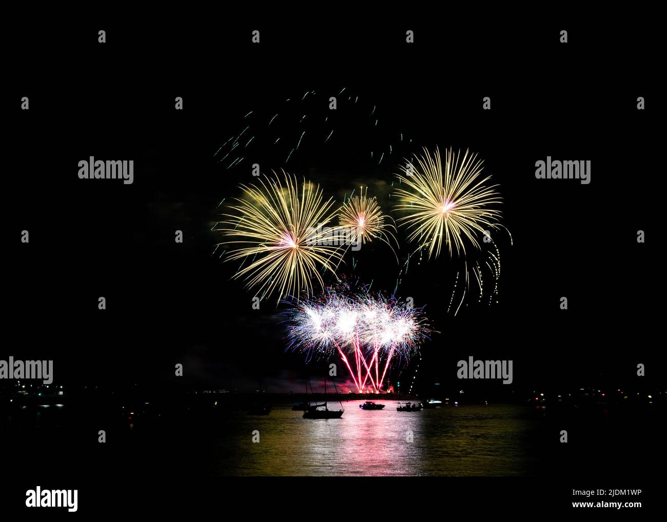 Image from the annual British firework championships held at Plymouth ...