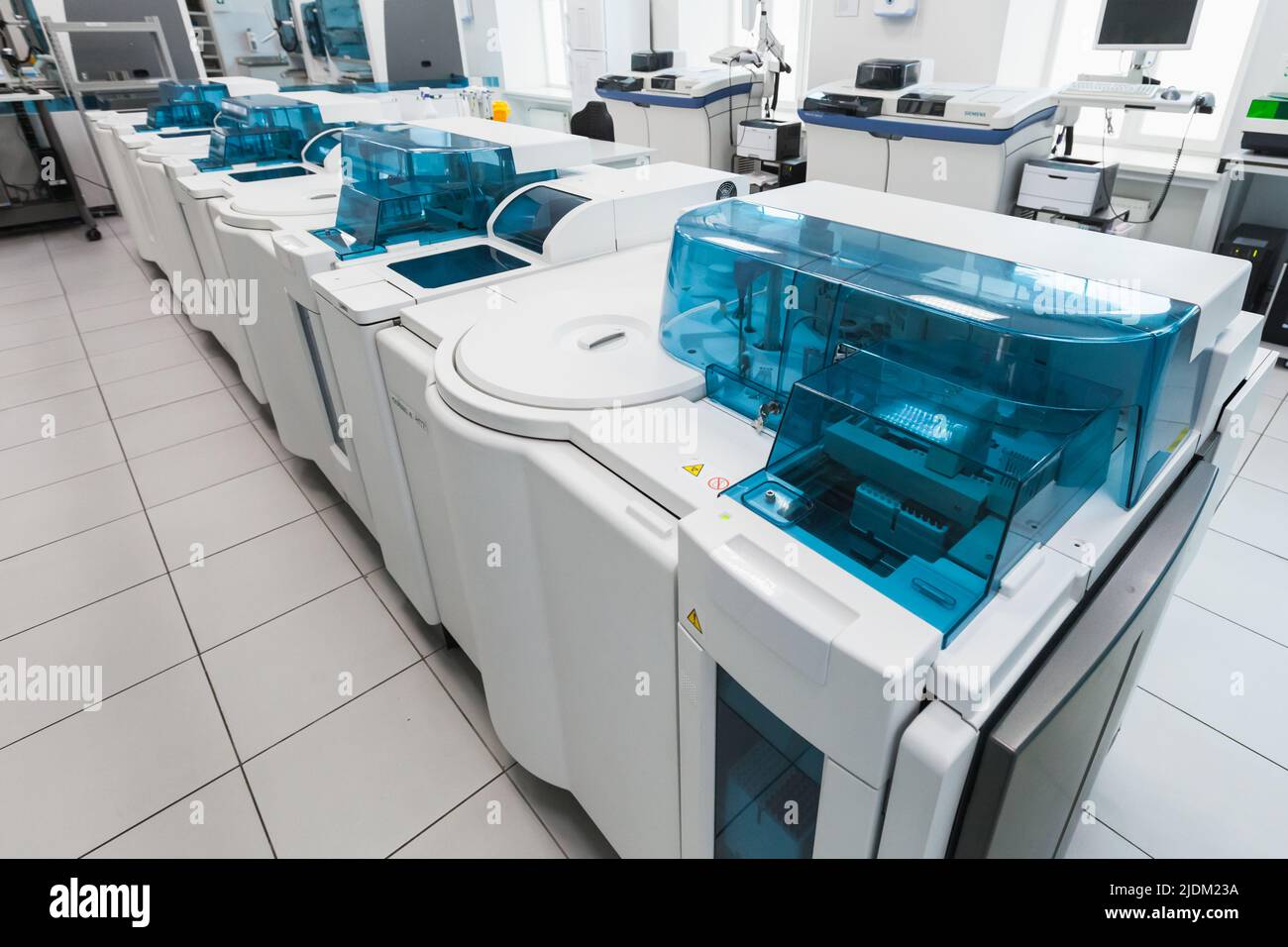 Saint-Petersburg, Russia - April 6, 2018: Clinical laboratory and blood ... Saint-Petersburg, Russia - April 6, 2018: Clinical laboratory and blood ...