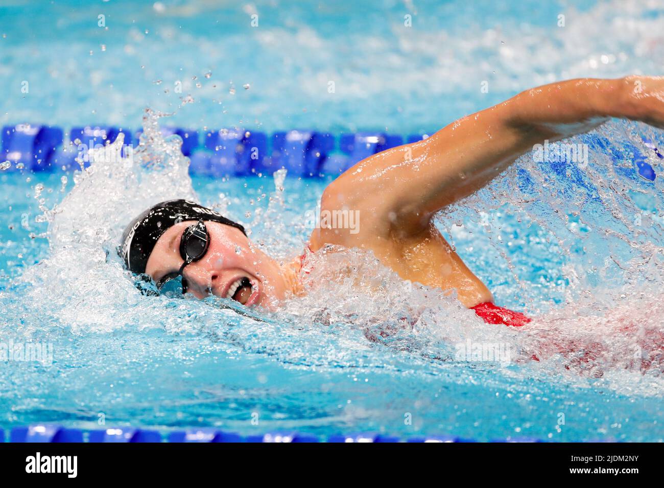 BUDAPEST, HUNGARY - JUNE 21: Taylor Ruck of Canada competing at the ...