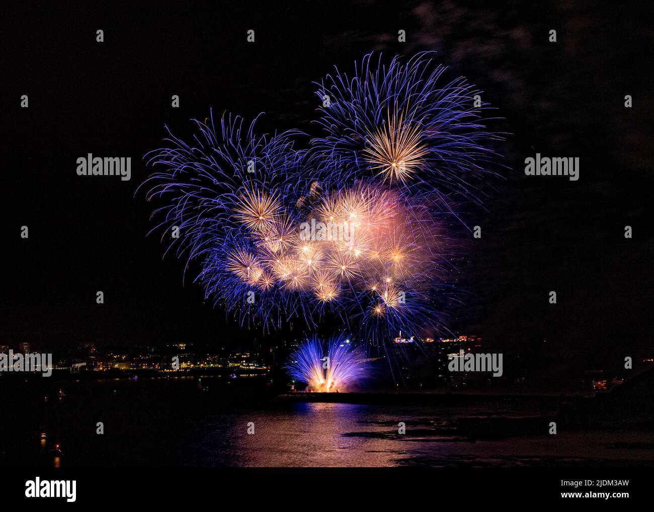 Image from the annual British firework championships held at Plymouth ...