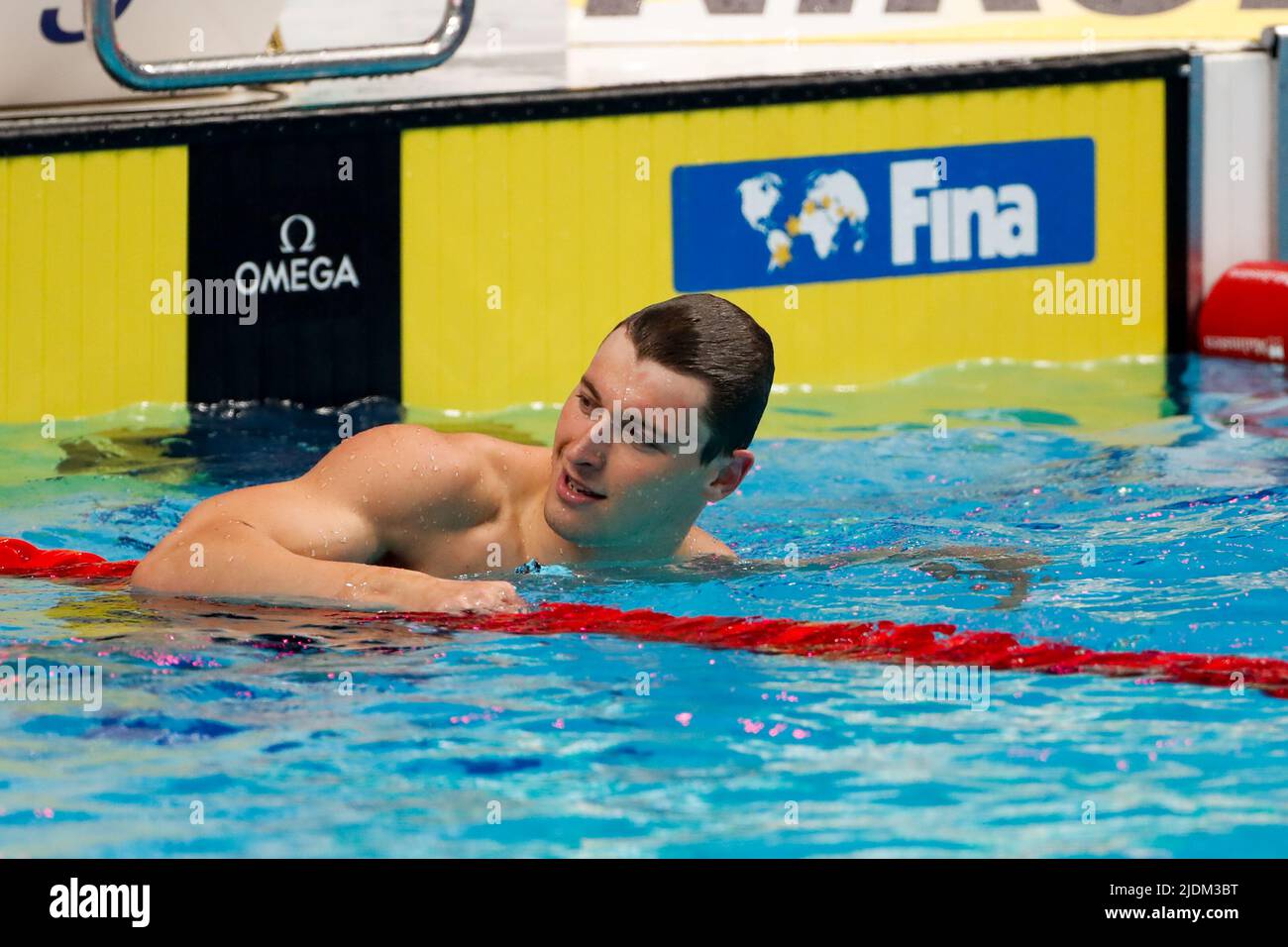 BUDAPEST, HUNGARY - JUNE 21: Maxime Grousset of France competing at the ...