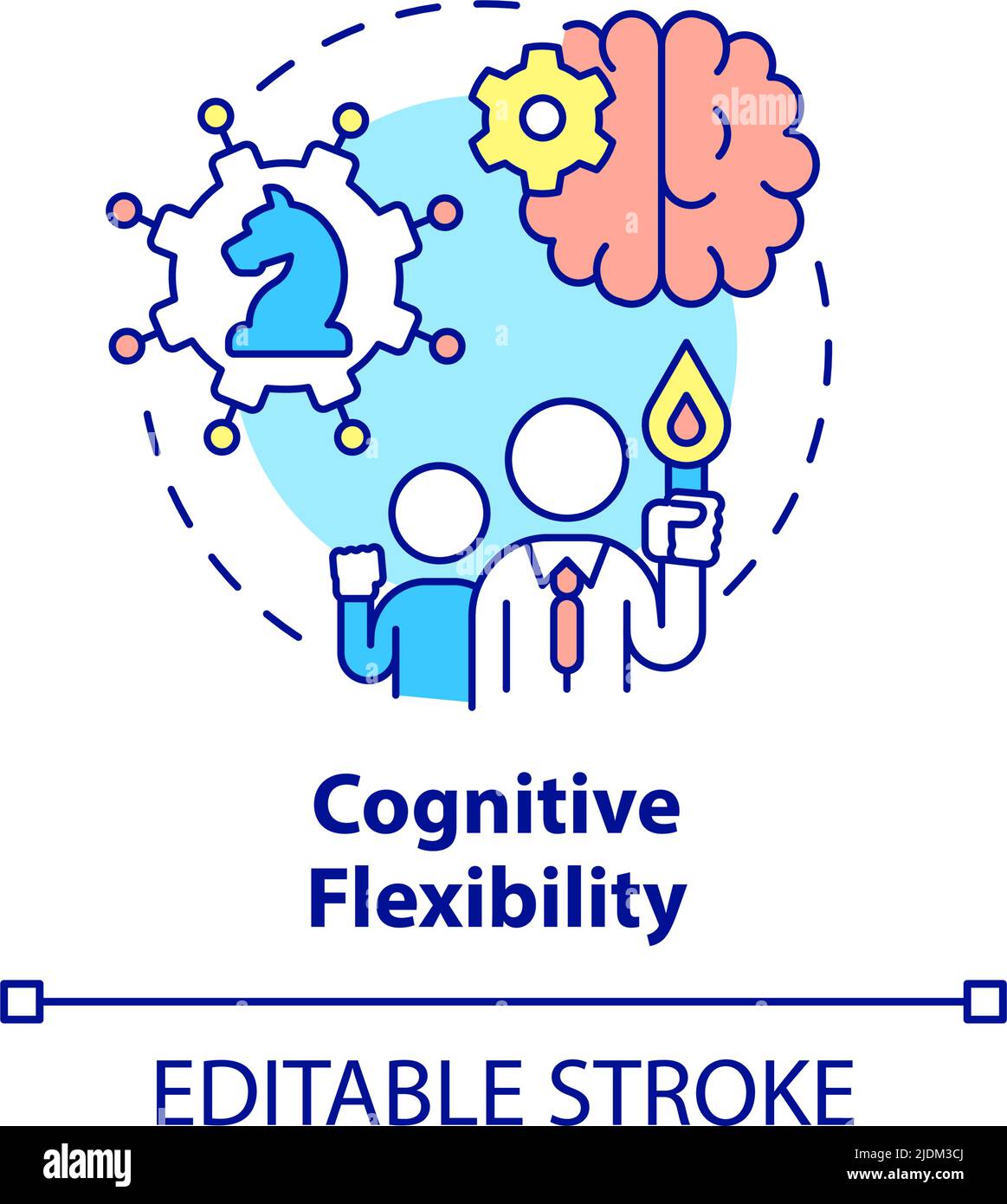 Cognitive flexibility concept icon Stock Vector Image & Art - Alamy