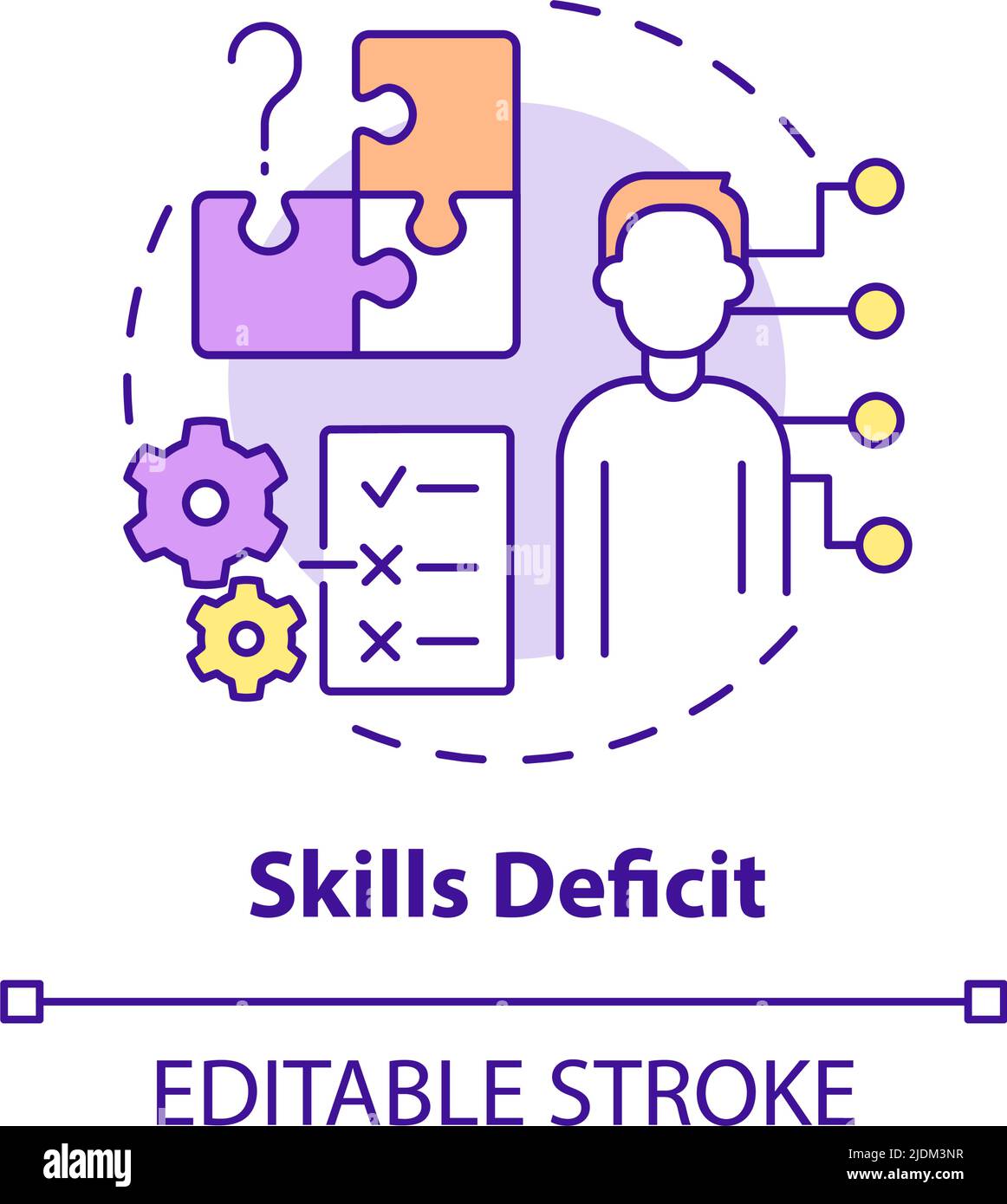 Skills deficit concept icon Stock Vector Image & Art - Alamy