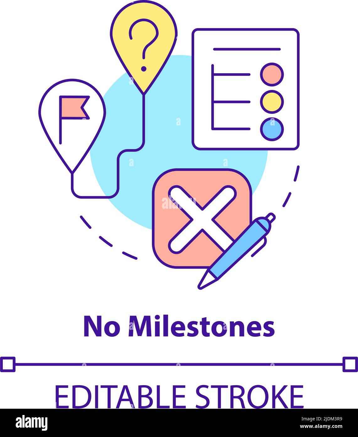 No milestones concept icon Stock Vector Image & Art - Alamy