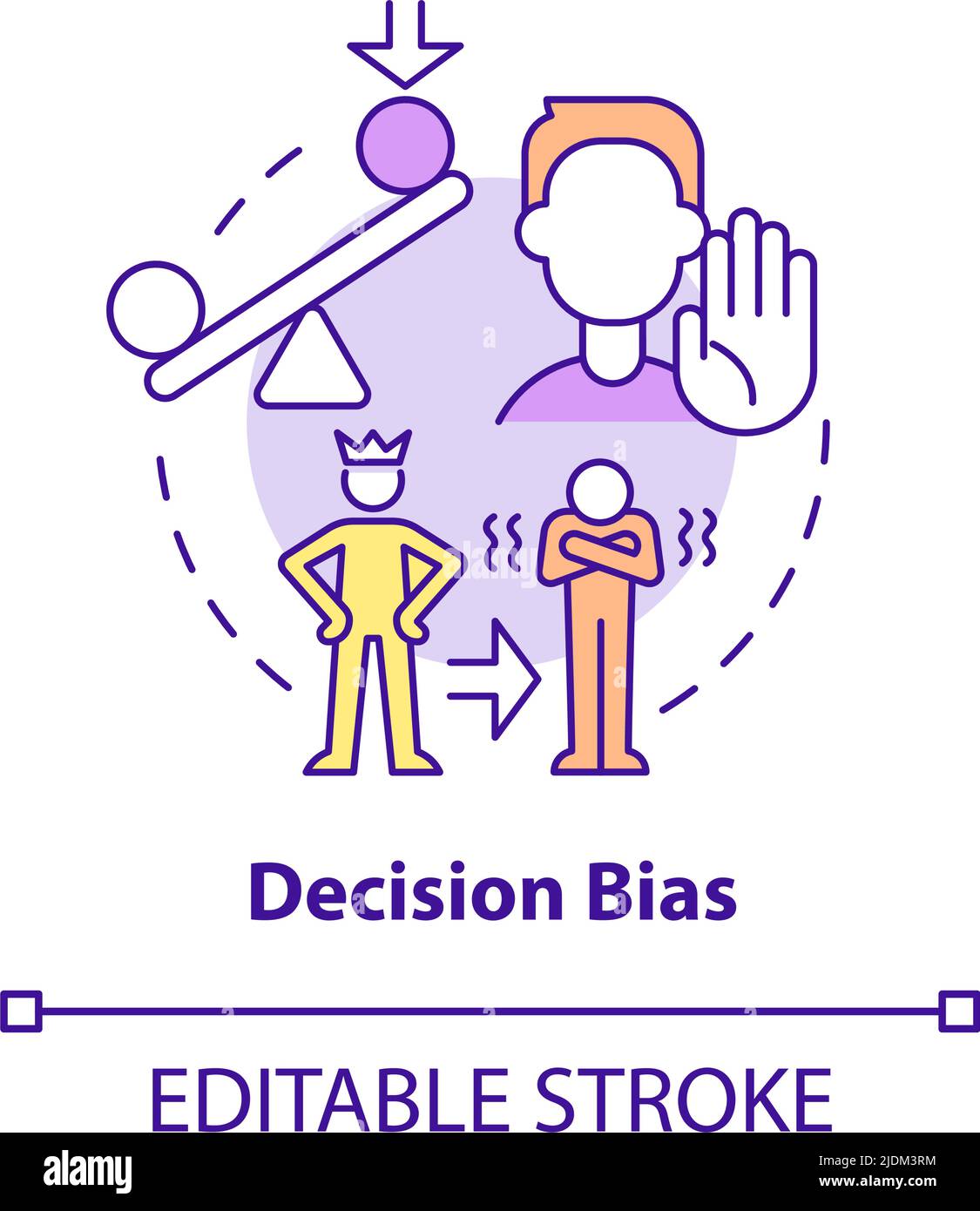 Decision bias concept icon Stock Vector Image & Art - Alamy