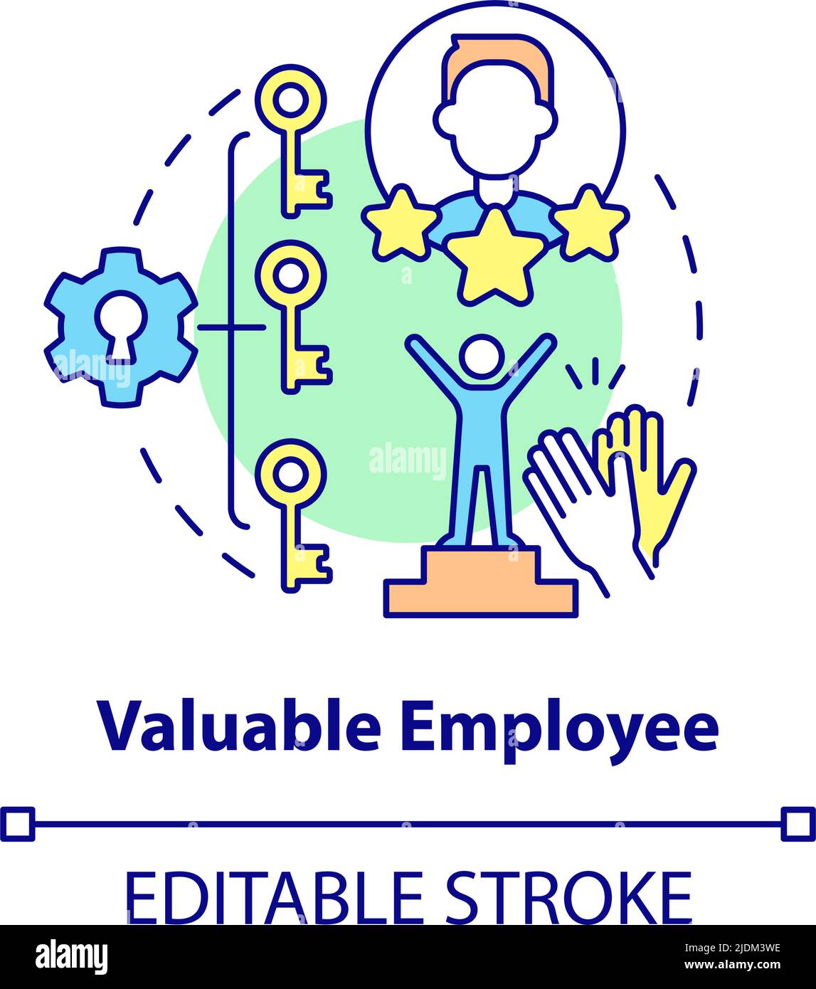 Valuable employee Stock Vector Images - Alamy