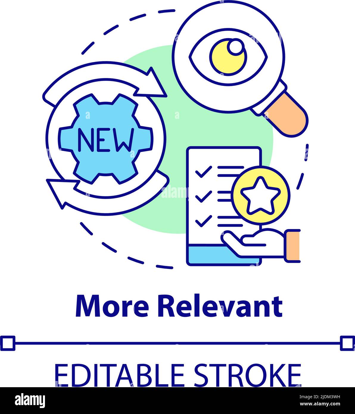 More relevant concept icon Stock Vector Image & Art - Alamy