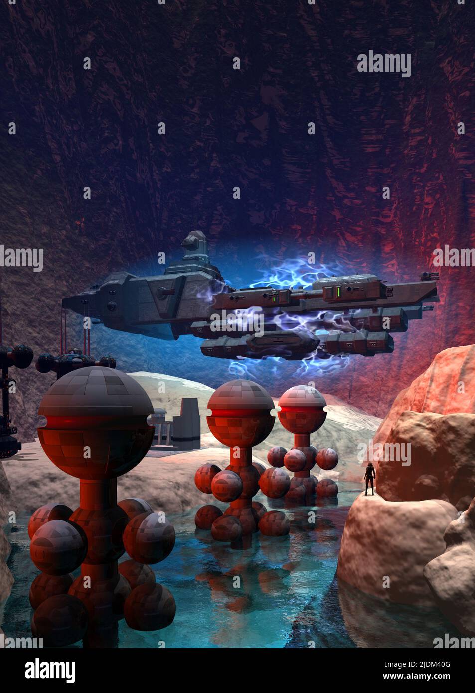 Science Fiction Atlantis Space Base