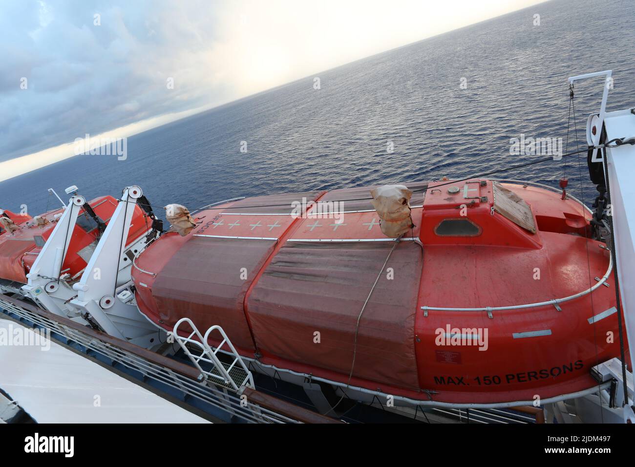 Ship lifesaving equipment, lifeboat Stock Photo - Alamy