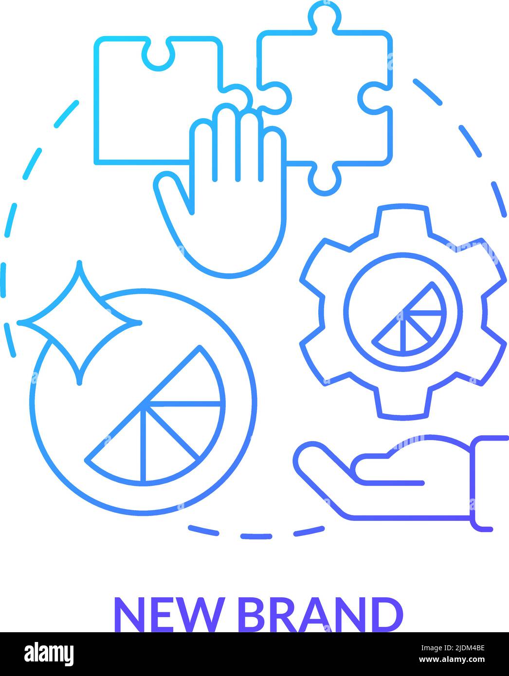 New brand blue gradient concept icon Stock Vector Image & Art - Alamy