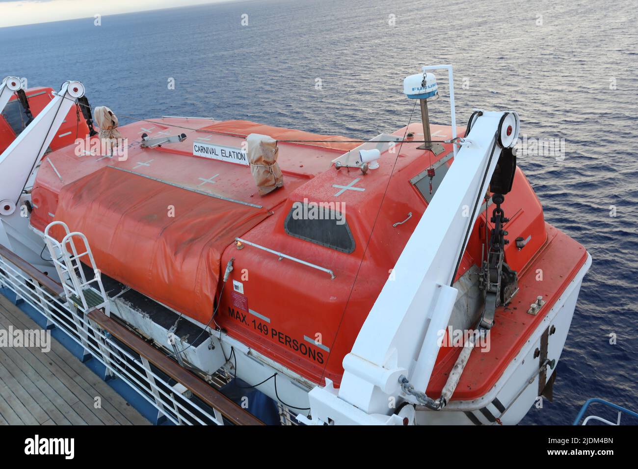 Ship lifesaving equipment, lifeboat Stock Photo - Alamy