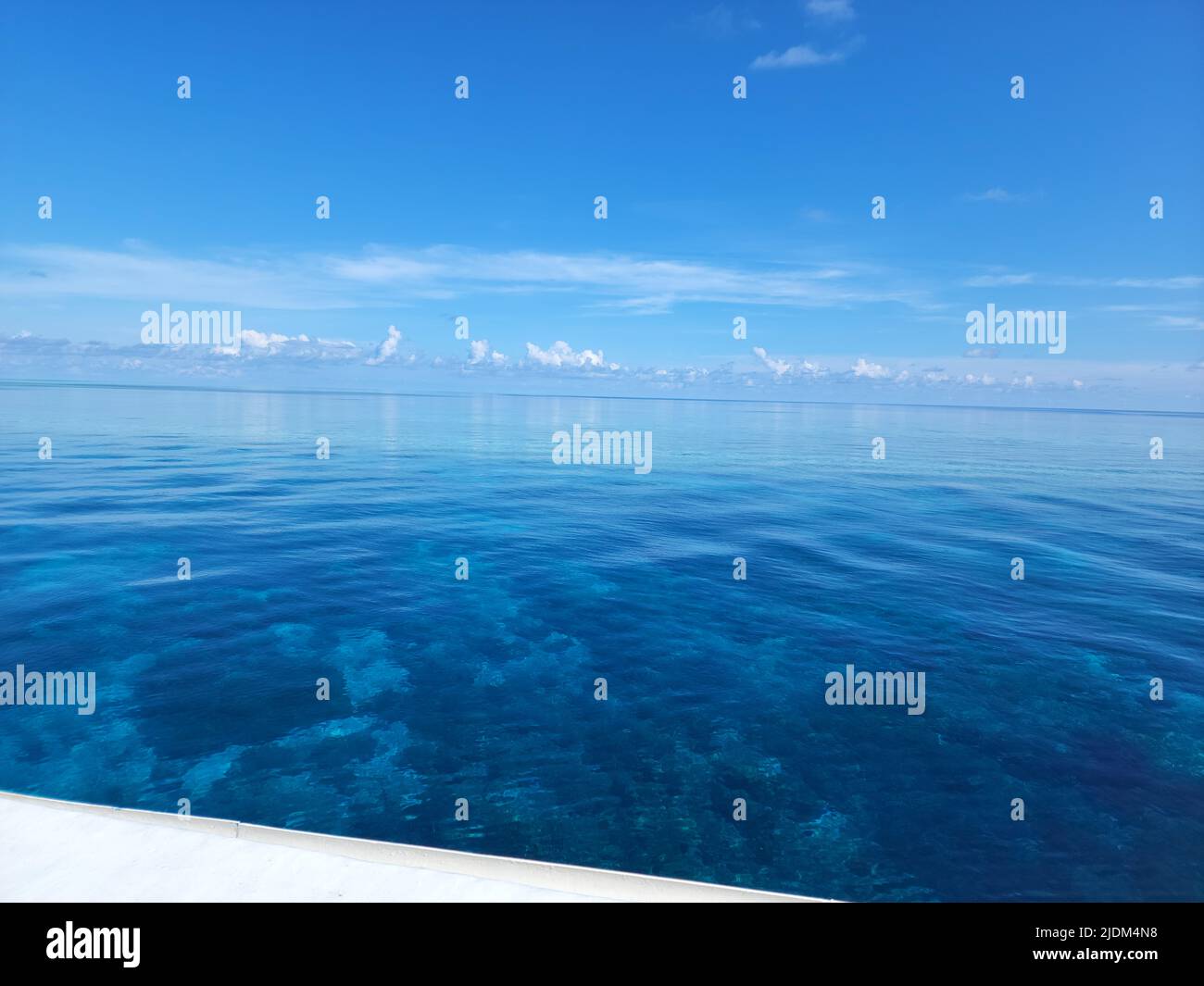 Tropical blue Water or sea views islands at the coral reef in the ...