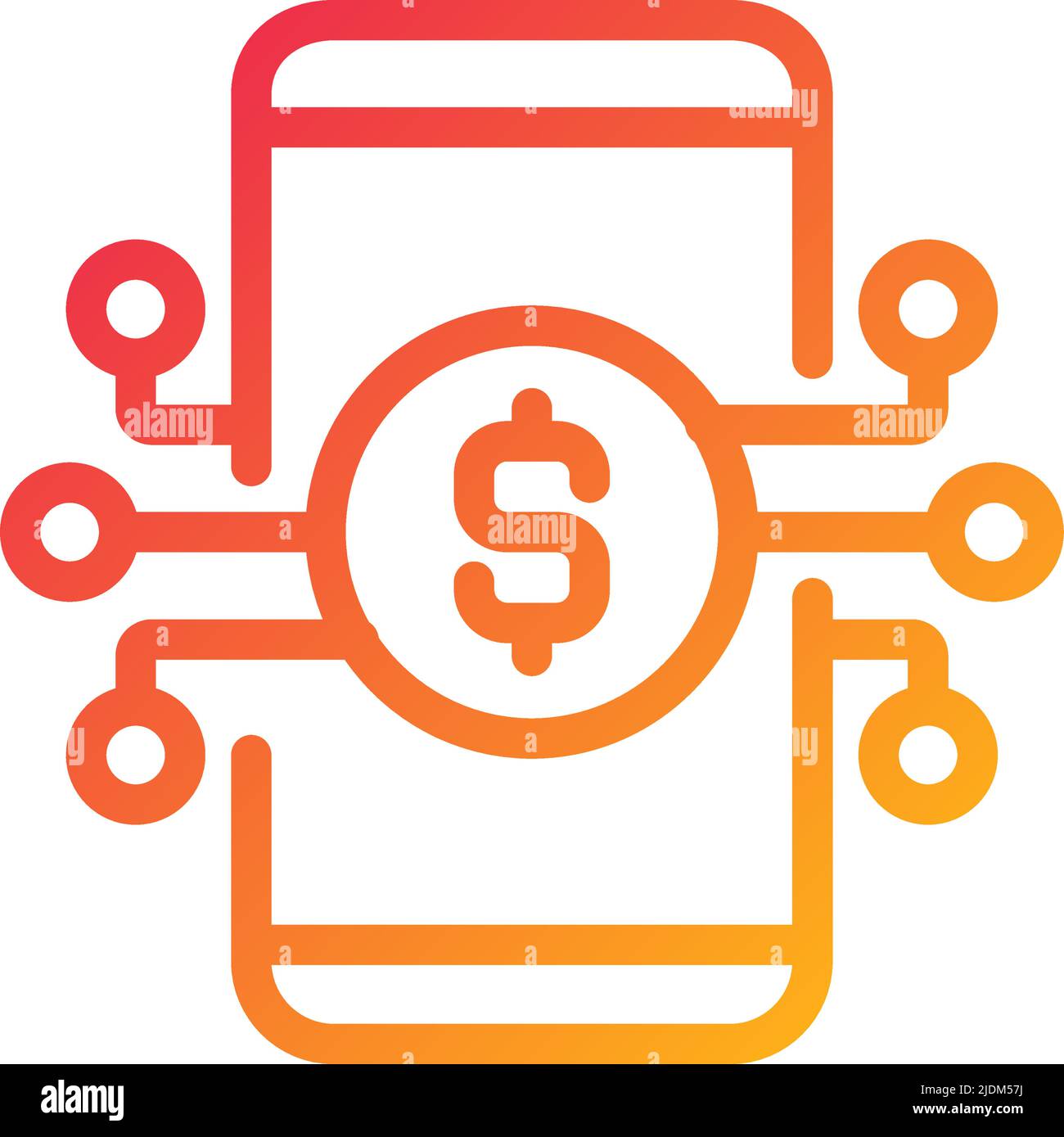 Digital banking pixel perfect gradient linear vector icon Stock Vector Image & Art - Alamy