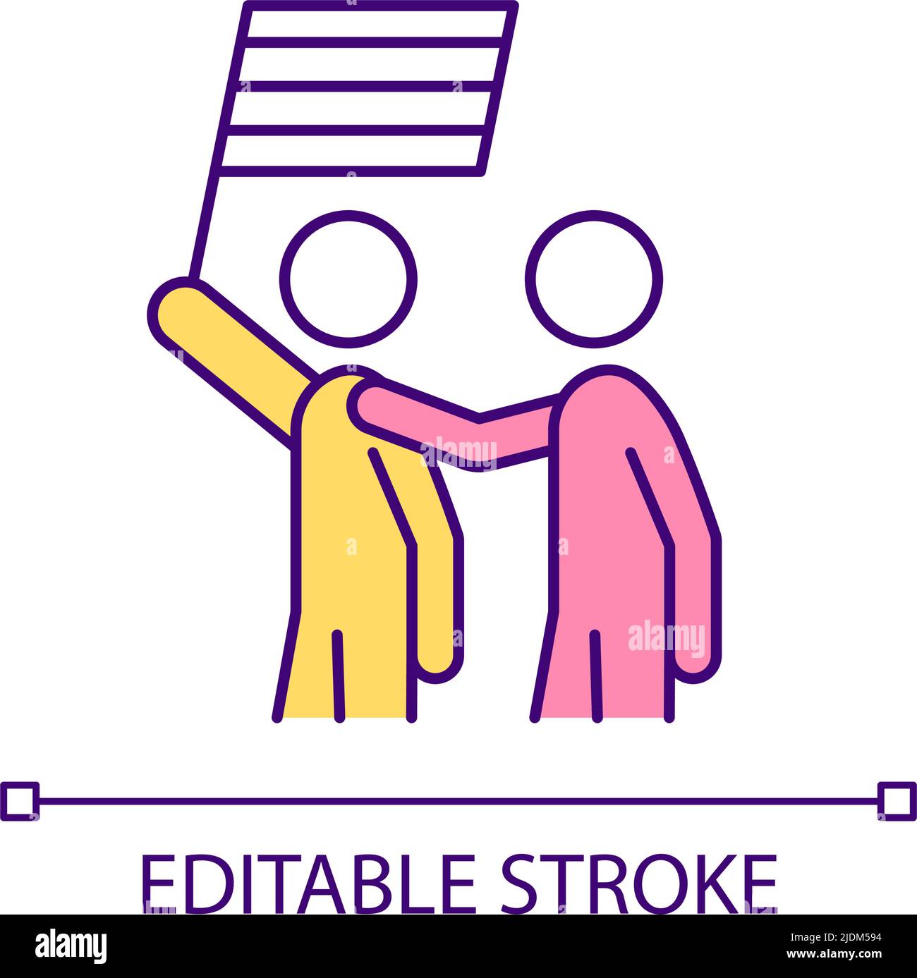 Lgbt protest flag Stock Vector Images - Alamy