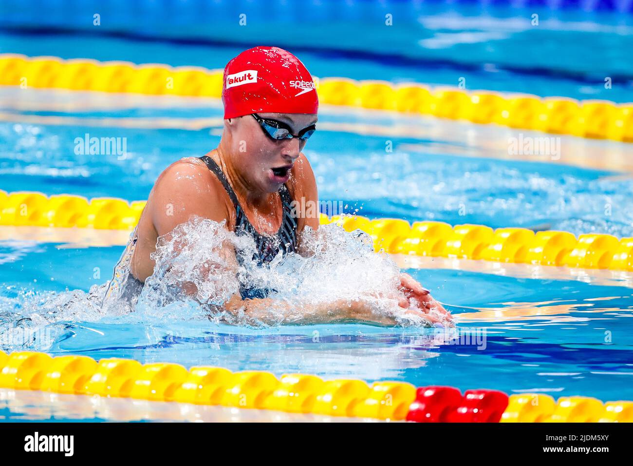 BUDAPEST, HUNGARY - JUNE 22: Abbie Wood of Great Britain competing in ...